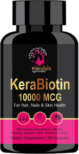 MANDALA HEALTHCARE Kera Biotin 10000 MCG along with Keratin.. Price in ...