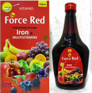 VITAPRO ForceRed Multivitamin Iron Tonic For Nutrition Health Stamina ...