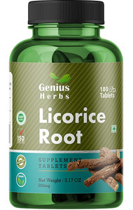 Genius Herbs Licorice Tablets 500 mg Price in India - Buy Genius Herbs ...