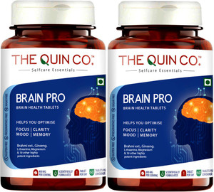The Quin Co. Brain Pro| Most Advanced Nootropics| Enriched With Ginkgo ...