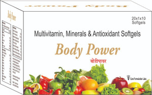 CARE Multivitamin, Minerals & Antioxidant Softgels Body Power Pack of ...