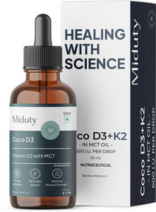 Miduty COCO D3 - Vitamin D3 - MCT Oil - Bones - Immunity - Kids Adult ...