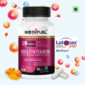 INSTAFUEL Wellness Multivitamin for Women, Once Daily Formula, 60 Delay ...