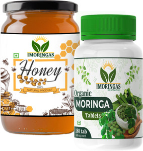 DESI MORINGAS Honey (500gm) And Moringa Tablet (180tab/500mg) Combo ...
