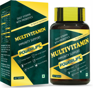 POWERLIFT Multivitamin Tablet for Men&Women With 7 Performance Blends ...