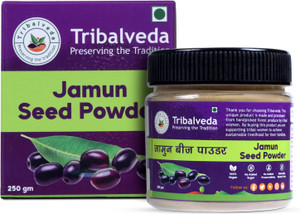 Tribalveda Jamun Seed Powder for Diabetes Made With Fresh Organic Fruit ...