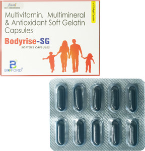 bioford Bodyrise-SG Multivitamin, Multimineral 7 Antioxidant Soft ...