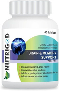 NUTRIGOD Ayurvedic Brain and memory tablets brain booster supplements ...