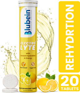 Blubein Electrolyte ++ 20 Effervescent tablets | Instant rehydration ...