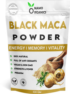 Namo organics 100% Organic Black Maca Root Powder For Men & Women - 100 ...