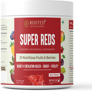 ROOTED Super Reds blend of 21 nutritious fruits & berries Tasty berry ...