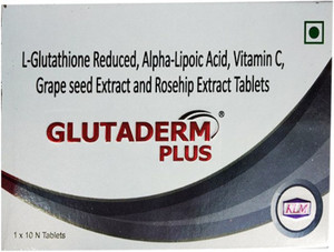 KLM LAB. GLUTADERM PLUS (10 TAB) Price in India - Buy KLM LAB ...