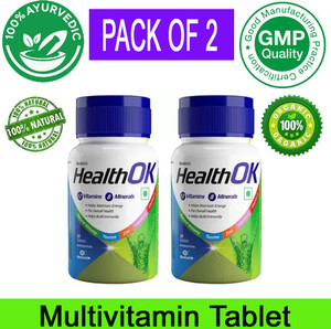Health Ok MultiVitamin 30Tab For Good Health Men & Women Price in India ...
