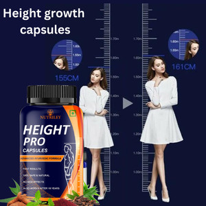 NUTRILEY Height growth capsule, height gainer supplement, height ...