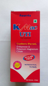 Fourrts KMAC UTI SYRUP 210ML Price in India - Buy Fourrts KMAC UTI ...