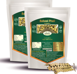 biotic Babool Phali Powder (Acacia Nilotica) Kikar Phali Powder - 200g ...