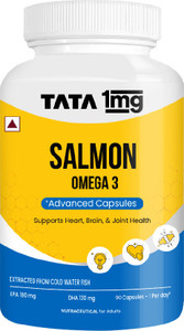 TATA 1mg Salmon Omega 3 Fish Oil with EPA (180mg) & DHA (120mg) Price ...