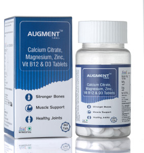 AUGMENT Calcium Citrate Tab. with Magnesium,Zinc,B12 & D3 for Bones ...