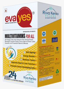 Riva Kenko eva yes Multivitamins for all with 16 Vitamin & Minerals 24 ...