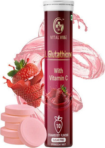 VITAL VIBE Glutathione Skin Glow Effervescent Tablet 500mg with vitamin ...
