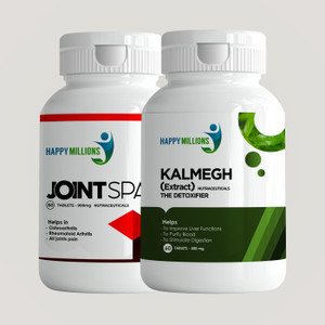Happy Millions Kalmegh extract and JointSpark | Combo pack of 2 (60 ...