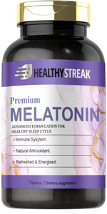 Healthy Streak Sleeping Pills Aid for Deep Sleep with Melatonin Tablets ...