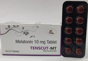 Trulip Pharma TENSCUT-MT Melatonin 10 mg Mouth Disolving Tablet Sleep ...