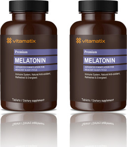 Vitamatix Sleeping Pills Aid for Deep Sleep with Melatonin Tablets ...