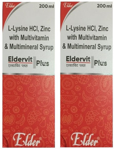 ELDERVIT PLUS MULTIVITAMIN AND MULTIMINERAL SYRUP (2*200ML) Price in ...