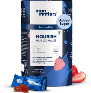 Man Matters Biotin Gummies For Hair & Skin | Healthier & Stronger|Vegan ...