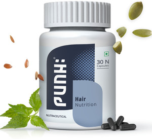 Punh Hair Nutrition, Biotin, DHT Blocker for Men & Women, 30 Capsules ...