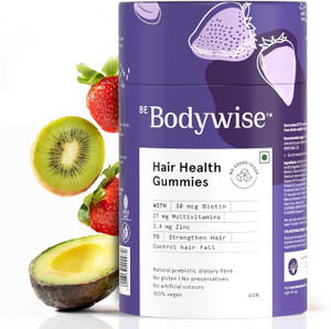 Be Bodywise Biotin Hair Gummies for Postpartum Hair Fall | With 30mcg ...