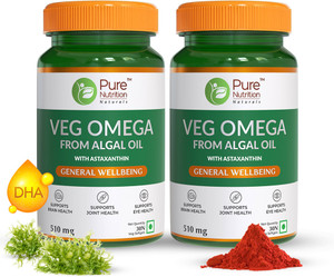 Pure Nutrition Veg Omega 3 For Brain and Heart Health Price in India ...
