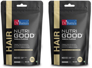 Dr Batra's NutriGood For Hair Care Vanilla Pouch 500 gm (Pack of 2 ...