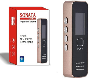 SONATA GOLD Mini Digital Voice Audio Recorder MP3 Player 32 GB Voice ...