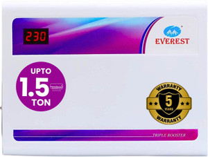 EVEREST 4 KVA Triple Booster Wall Mountable Upto 1.5 Ton AC Stabilizer ...