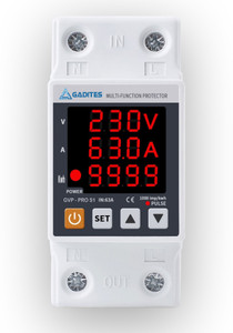 GADITES GVP PRO S1 Voltage Guard with kwh meter (White) voltage Guard ...