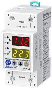 GADITES Voltage Guard with Auto Recovery 1Phase 220V, 63A Over/Under ...