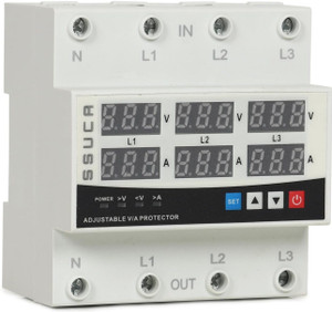SSUCA 3 Phase Voltage Protector 63A 220V, Automatic Adjustable Voltage ...