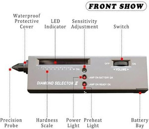 Culti DIAMOND TESTER GEMSTONE SELECTOR FAKE STONE CHECK Digital Voltage ...