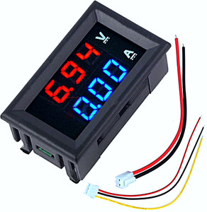 Electronics Crafts Volt and Ammeter 10A Dual &DC 100V 50A Volt, Ammeter ...