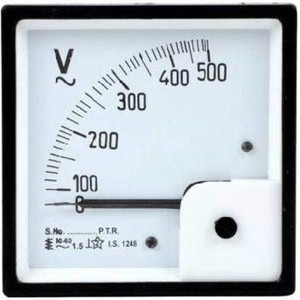 ERHIndia 1 Pc 72 mm Analogue Voltmeter, 500V , Measuring the voltage ...