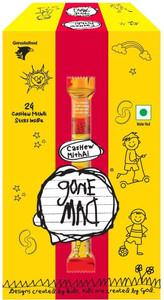 Gone Mad Premium Cashew Mithai Wafer Sticks – 24 Sticks Crispy, Creamy ...