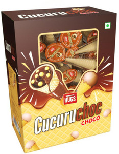 HUGS Cucuru Choc - Export Quality Chocolate Cone (60 pcs) Wafer Rolls ...