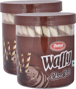 Dukes WAFFY CHOCO WAFER ROLLS 250 GRAM COMBO( 250 GRAM X 2) Wafer Rolls ...