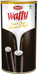 Dukes Waffy Dark Vanilla Flavoured Rolls Tin Wafer Rolls Price in India ...