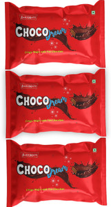 BAKEMATE Choco Dream Crispy Wafer with Fun Chocolate PACK Of 3 Wafers ...
