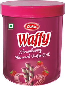 Dukes Waffy Strawberry flavoured Jar Wafer Rolls Price in India - Buy ...