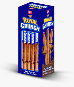 HUGS Royal Crunch - Long Chocolate Wafer Rolls | Chocolate Sticks with ...