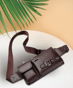 Wriggle Waist Bag For unisex Chest Bag Brown - Price in India ...